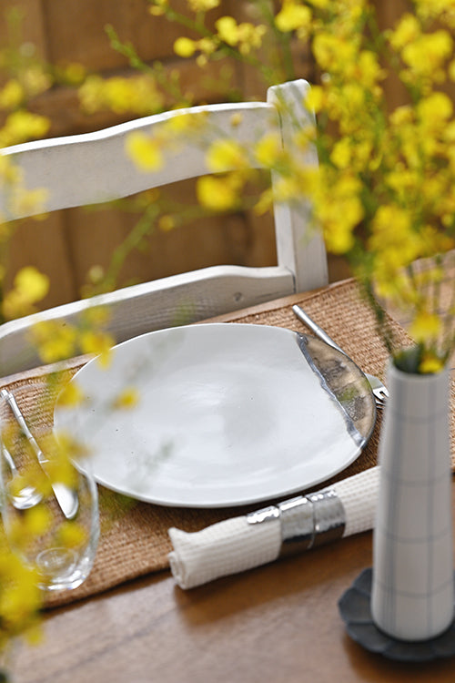 Gold Leaf Free-Form Dinner Plate | KRA Sanctuary – Kra Sanctuary