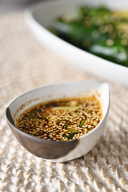 Gold Leaf Ceramic Salad Dressing Server | KRA Sanctuary – Kra Sanctuary